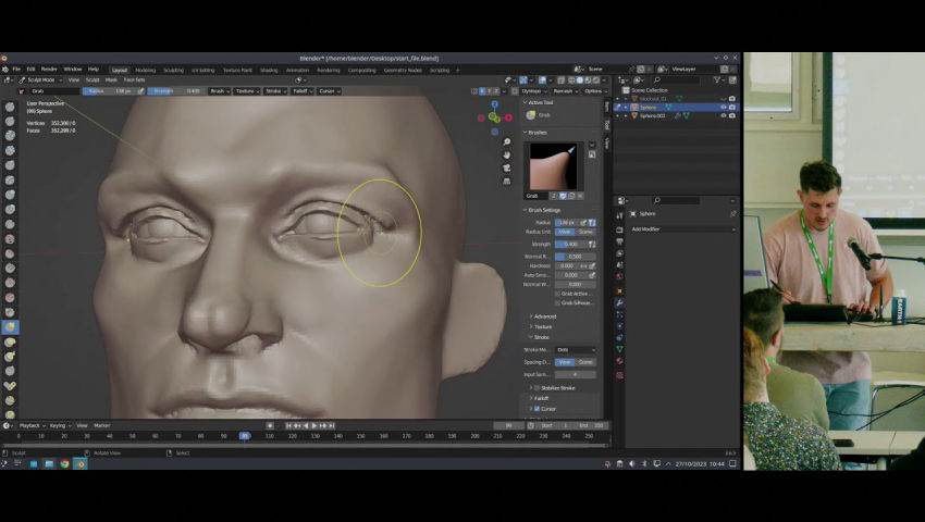 Mirror of the Mind - Sculpting captivating faces - Blender Video