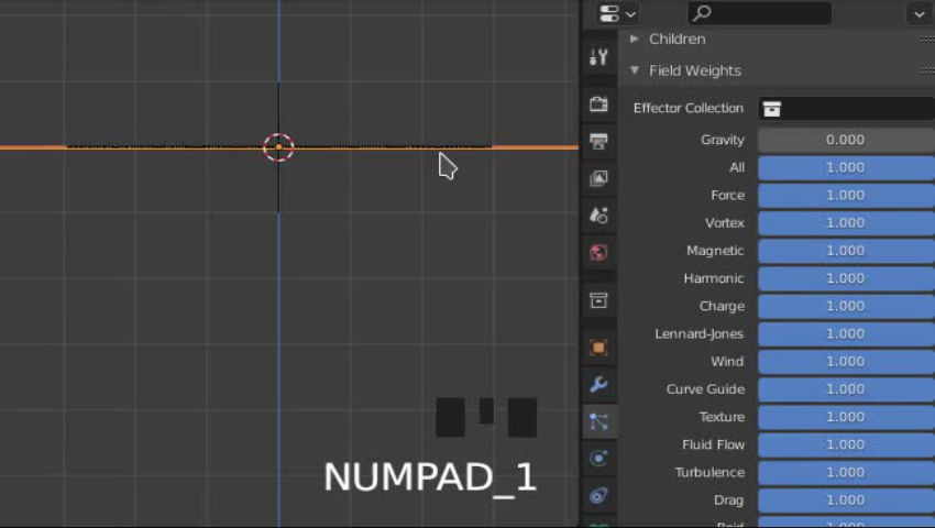 Physics Magnet Force Field Example - Blender Video