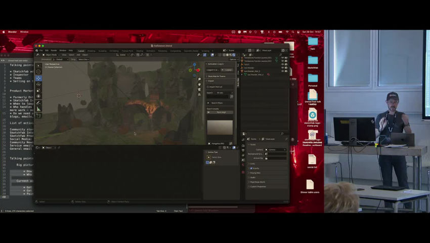 Creating an epic scene from scratch with Sketchfab assets - Blender Video